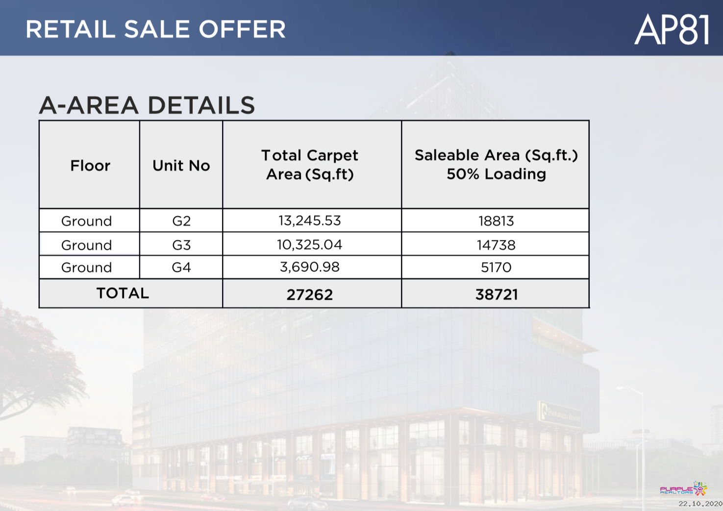 AP81 AP83 Amar Pristine Eighty Three Commercial Koregaon Park Mundhwa ...