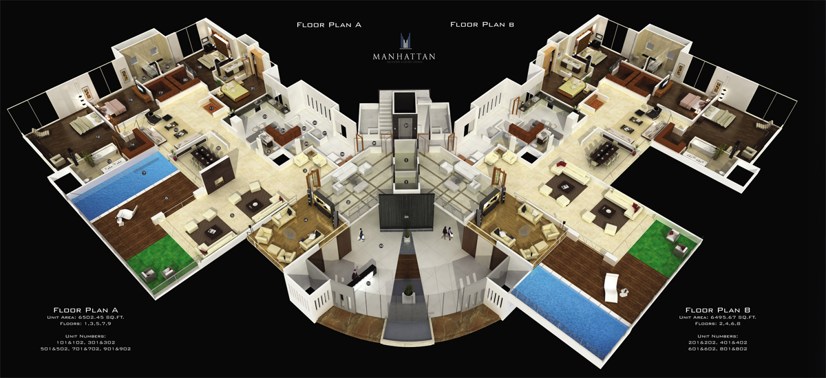 Amar Manhattan Baner 4BHK 5BHK WITH POOL - Purple Realtors in Pune