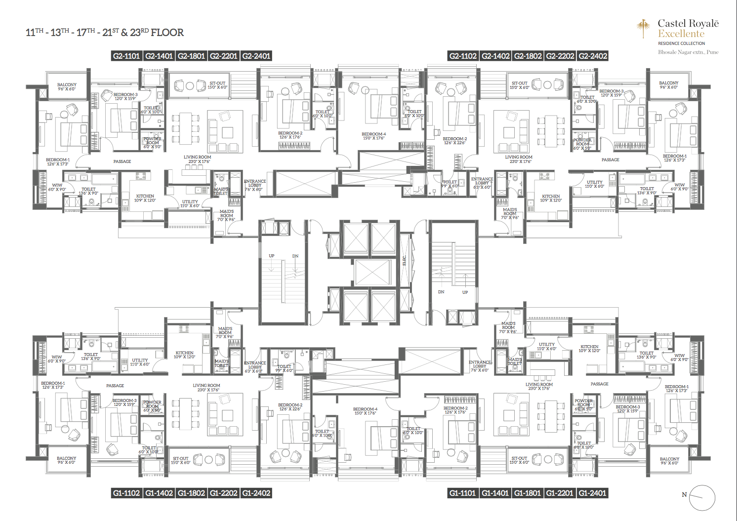 ABIL Castel Royale Bhosale Nagar Pune 4BHK 5BHK - Purple Realtors in Pune