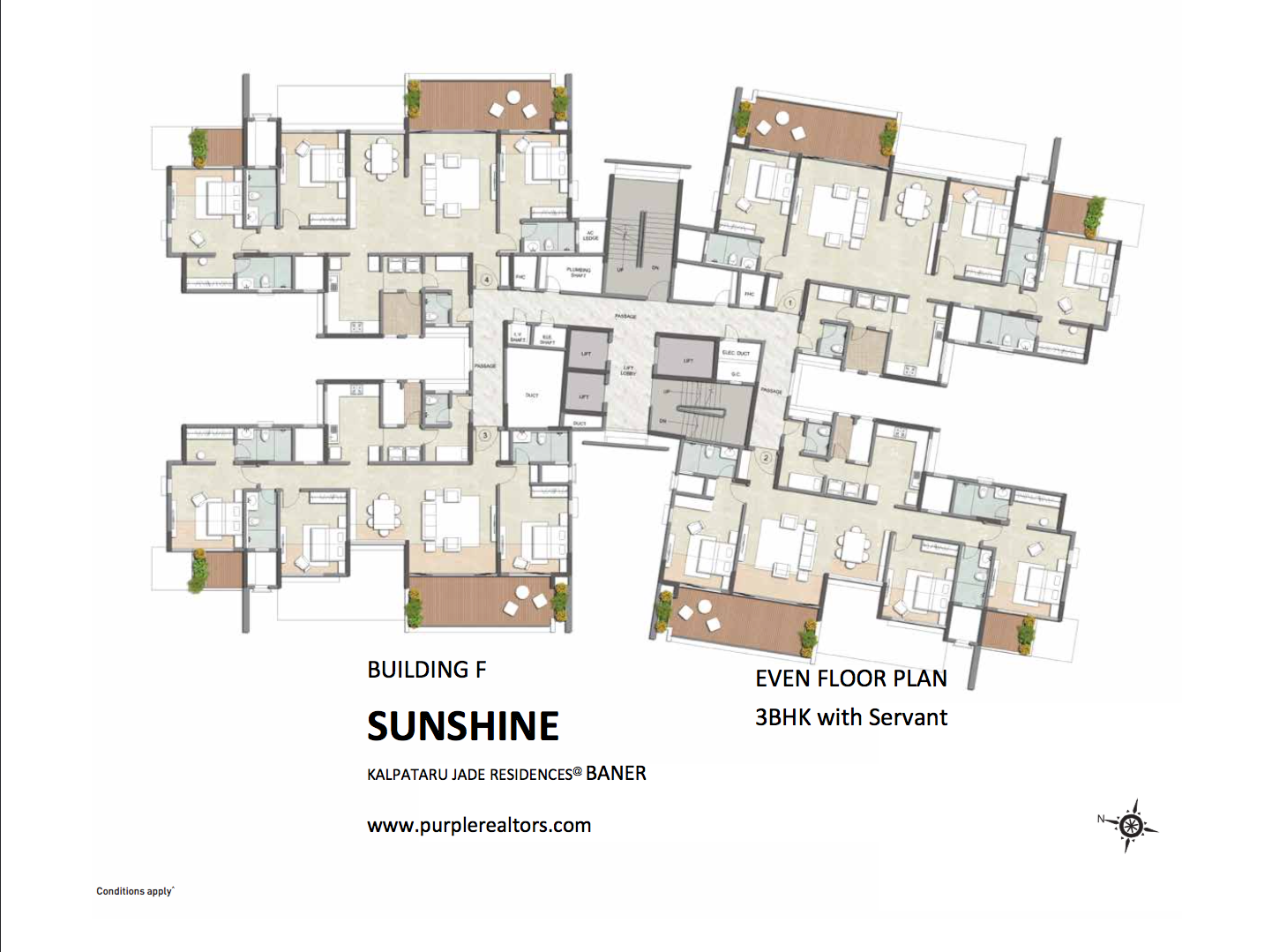 Kalpataru Jade Baner Pune 3BHK and 4BHK Price Location Floor Plan ...