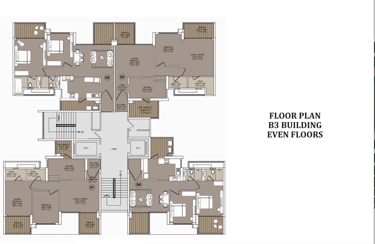 F Residences Balewadi 2BHK 3BHK 4BHK - Purple Realtors in Pune