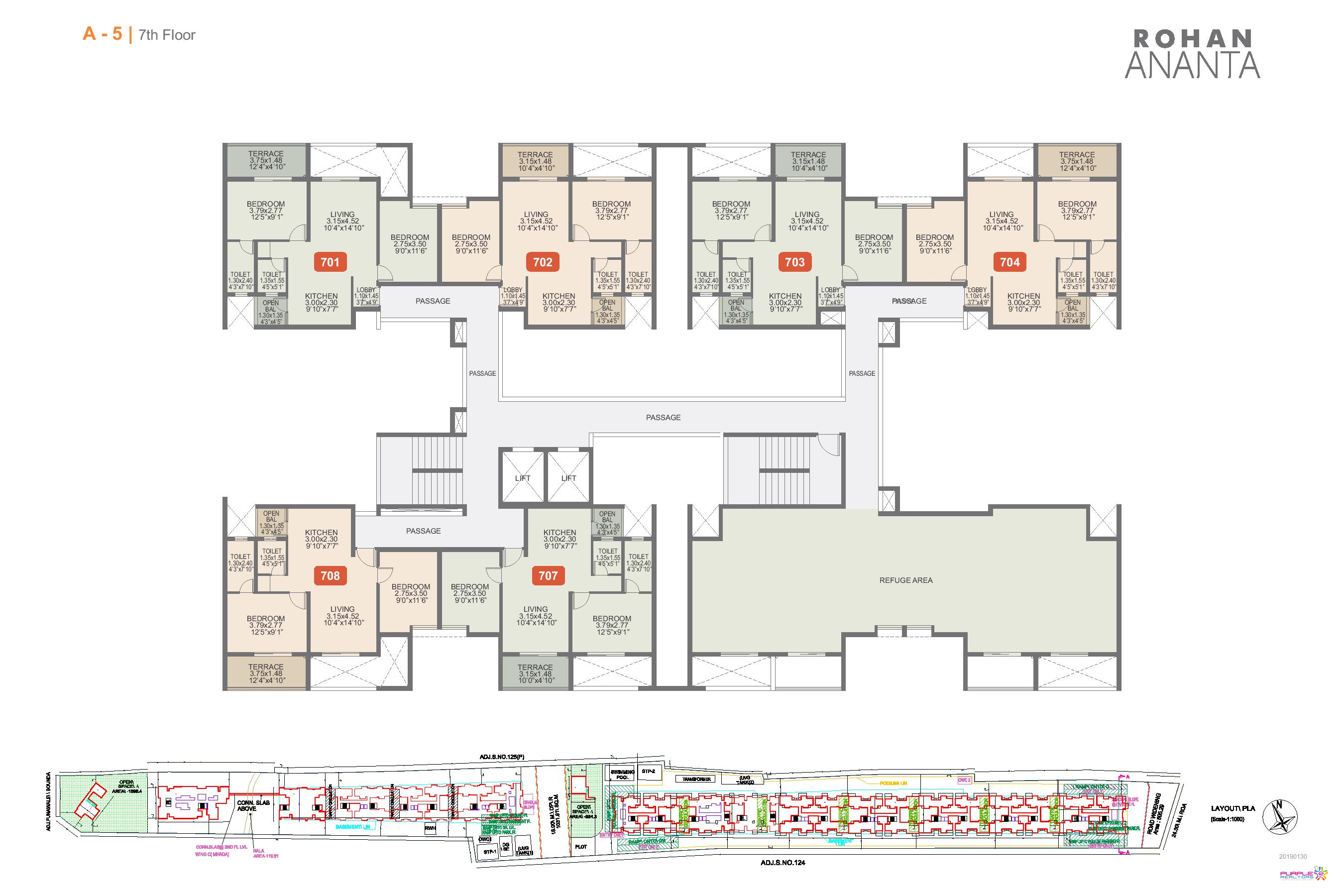 ROHAN ANANTA TATHWADE WAKAD PUNE 1BHK 2BHK PLAN LAYOUT COST SHEET ...