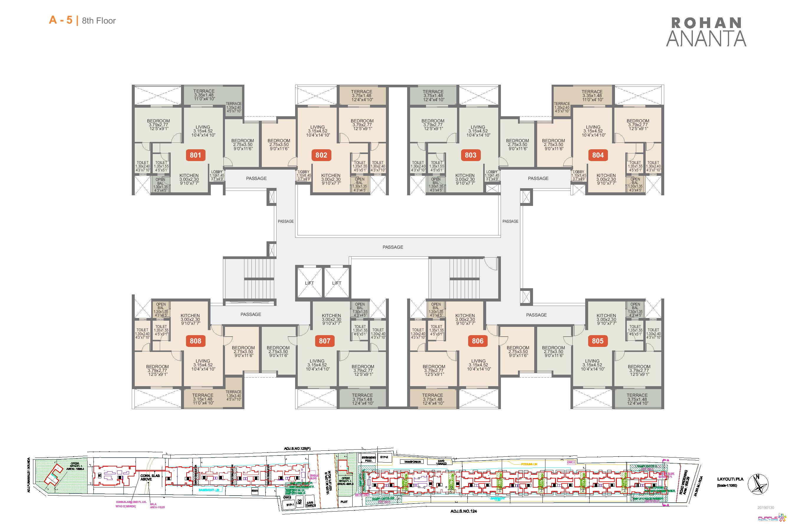 ROHAN ANANTA TATHWADE WAKAD PUNE 1BHK 2BHK PLAN LAYOUT COST SHEET ...