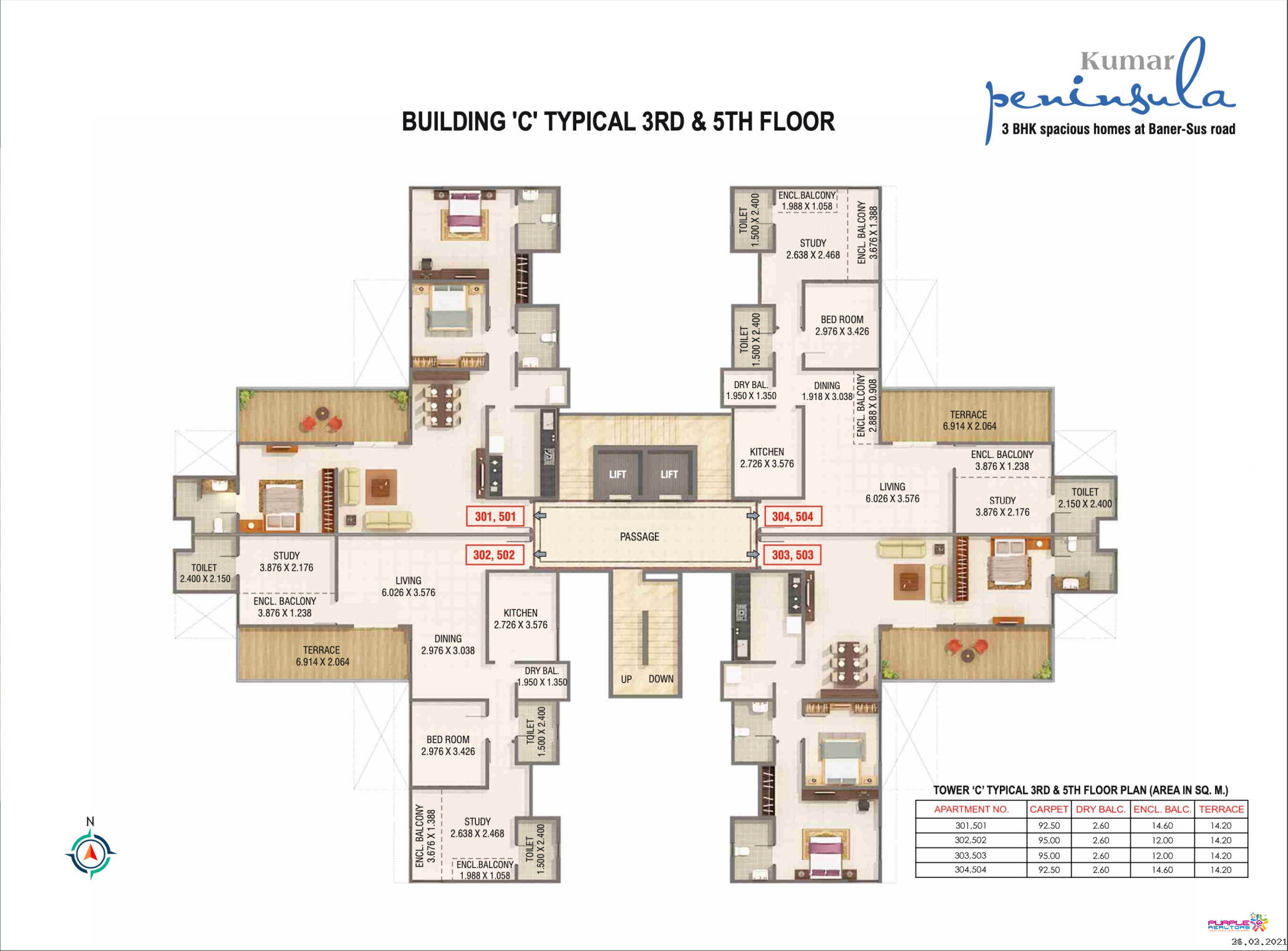 Kumar Peninsula Baner Pashan Link Road Pune 3BHK 4BHK 5BHK Price ...