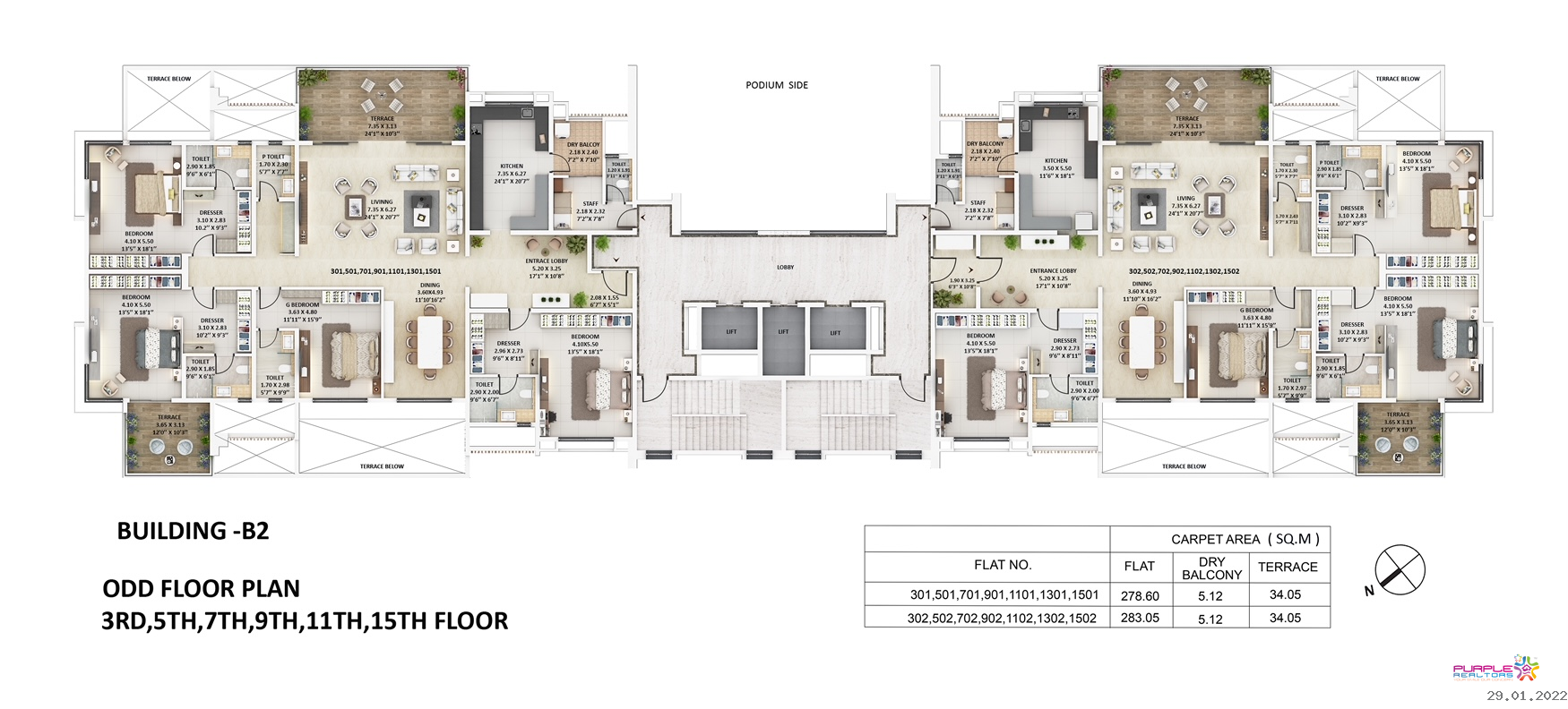 Kumar Privie Sanctum 3BHK and 4BHK Ivory Estate Baner Pune Price ...