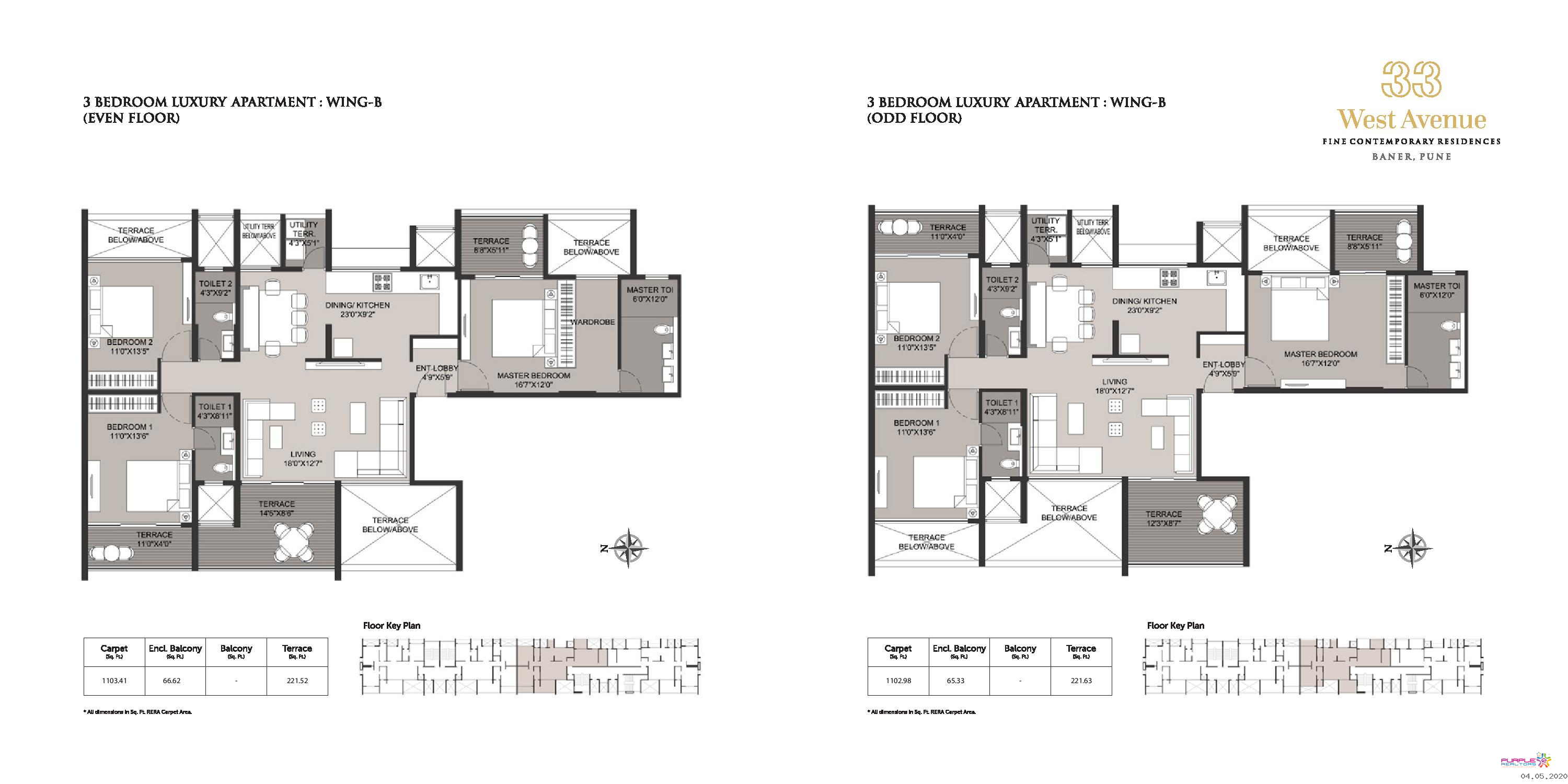 33 West Avenue Baner Pune 3BHK 4BHK Duplex Price Location Floor Plan ...
