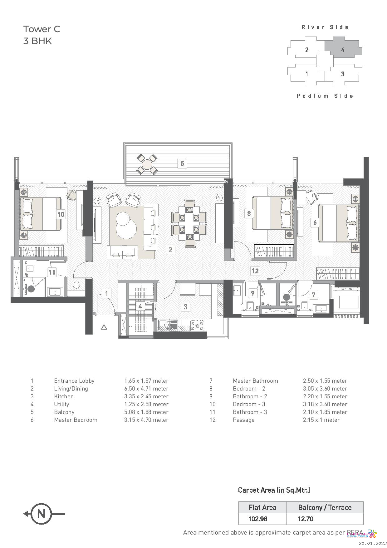 Kasturi The Balmoral Towers Baner Balewadi Pune 3BHK 4BHK - Purple ...