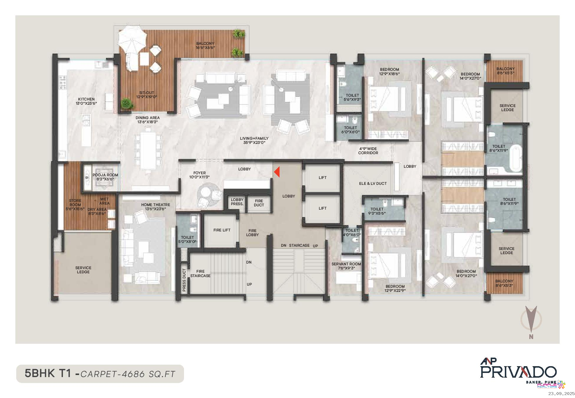 ANP Privado Baner Pancard Club Road Pune 3 BHK 4 BHK 5 BHK Price ...