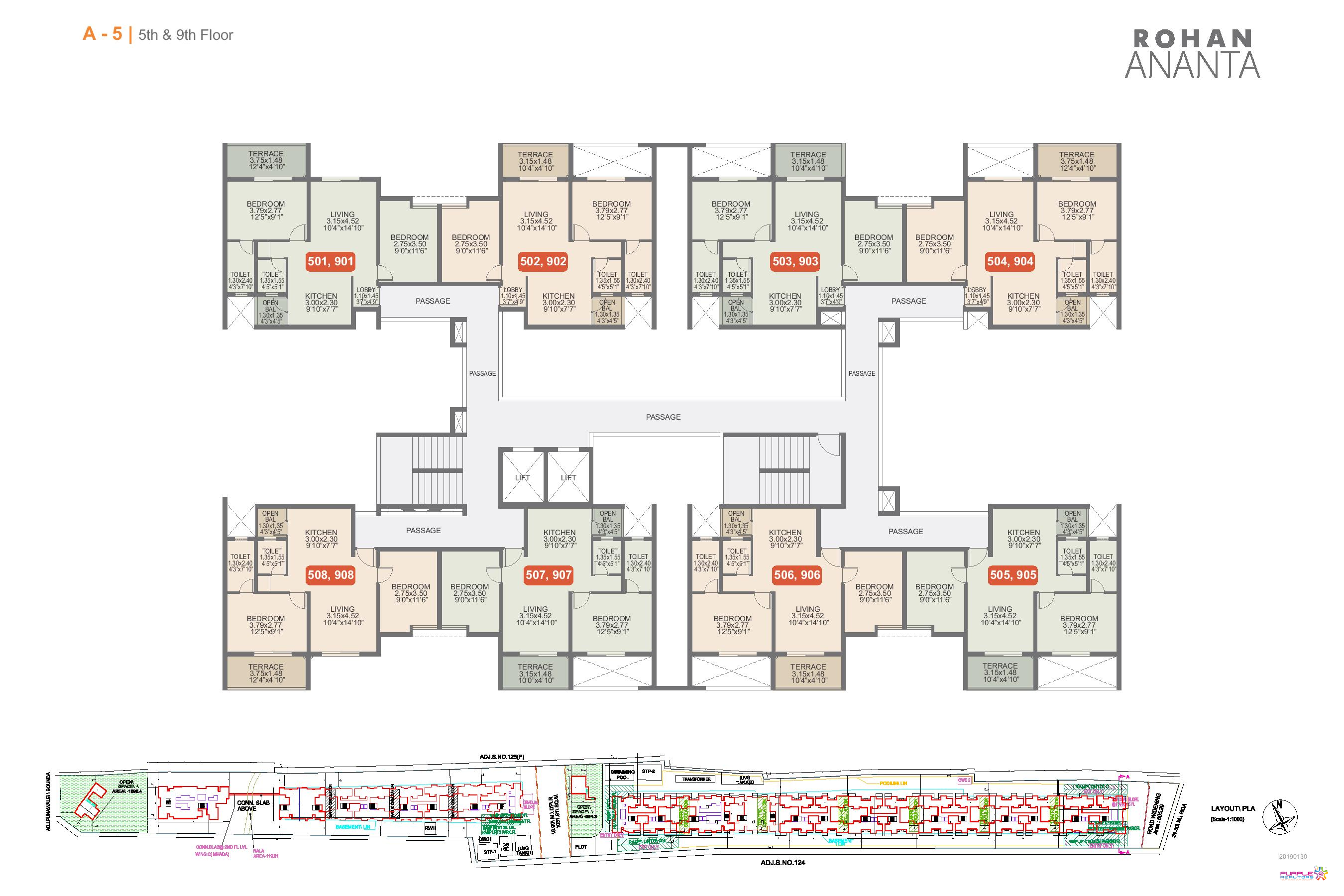 ROHAN ANANTA TATHWADE WAKAD PUNE 1BHK 2BHK PLAN LAYOUT COST SHEET ...