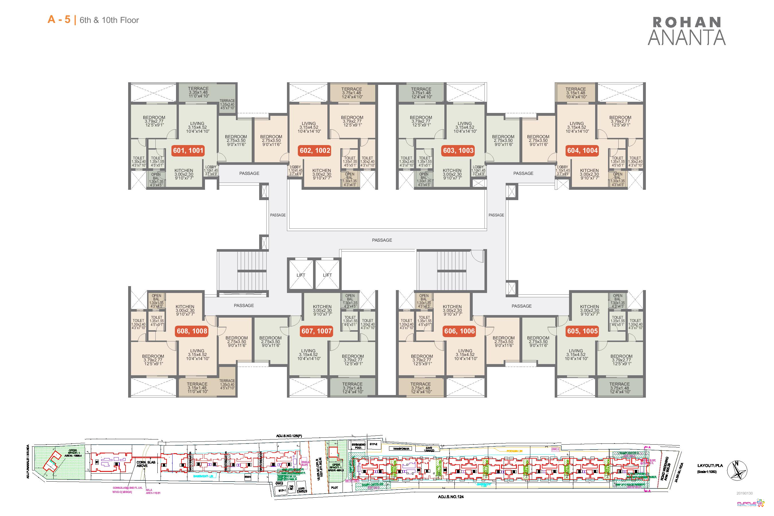 ROHAN ANANTA TATHWADE WAKAD PUNE 1BHK 2BHK PLAN LAYOUT COST SHEET ...