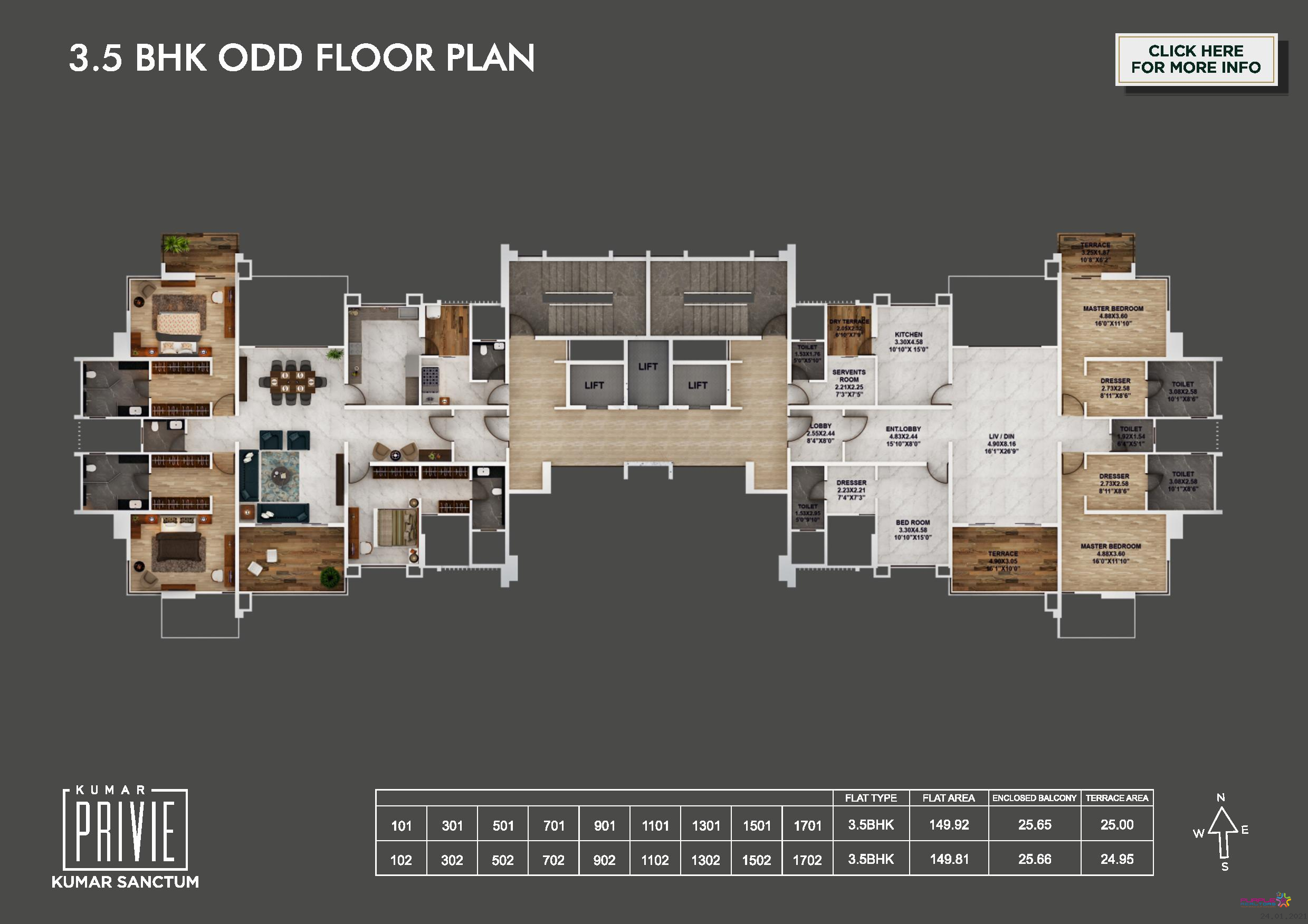 Kumar Privie Sanctum 3BHK and 4BHK Ivory Estate Baner Pune Price ...