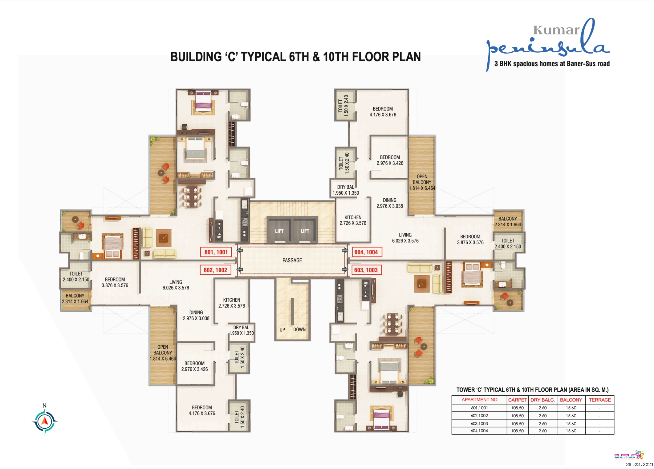 Kumar Peninsula Baner Pashan Link Road Pune 3BHK 4BHK 5BHK Price ...