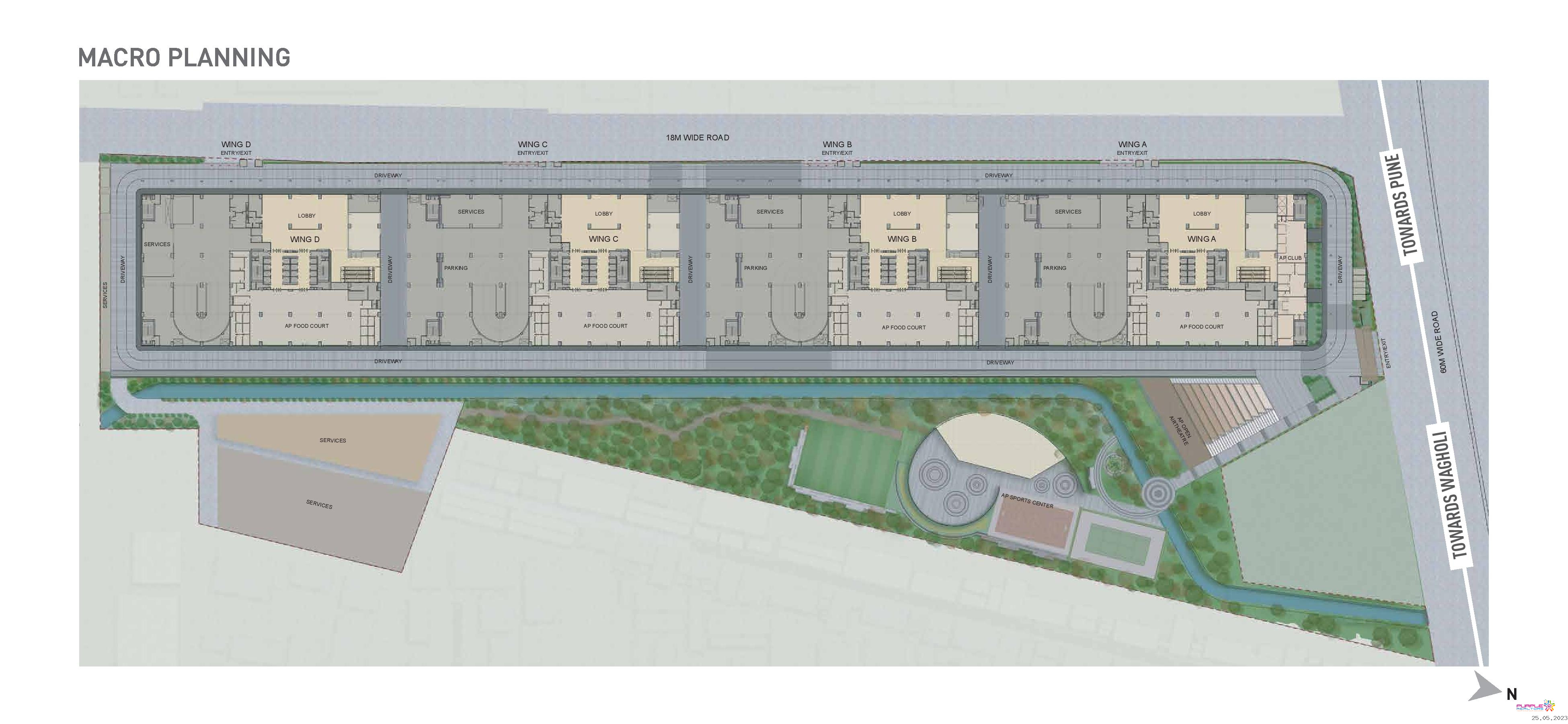 AP4 Tech Park by Amar Builders Wagholi Kharadi Pune IT Park - Purple ...