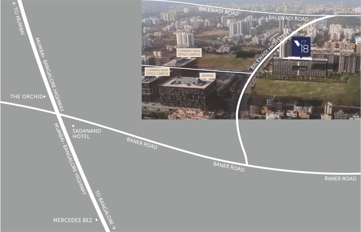 V18 Baner High Street Balewadi Pune