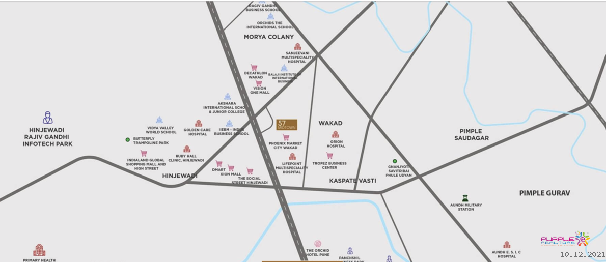 57 MIDTOWN WAKAD PUNE 3BHK 4BHK PRICE LOCATION FLOOR PLAN REVIEW ...